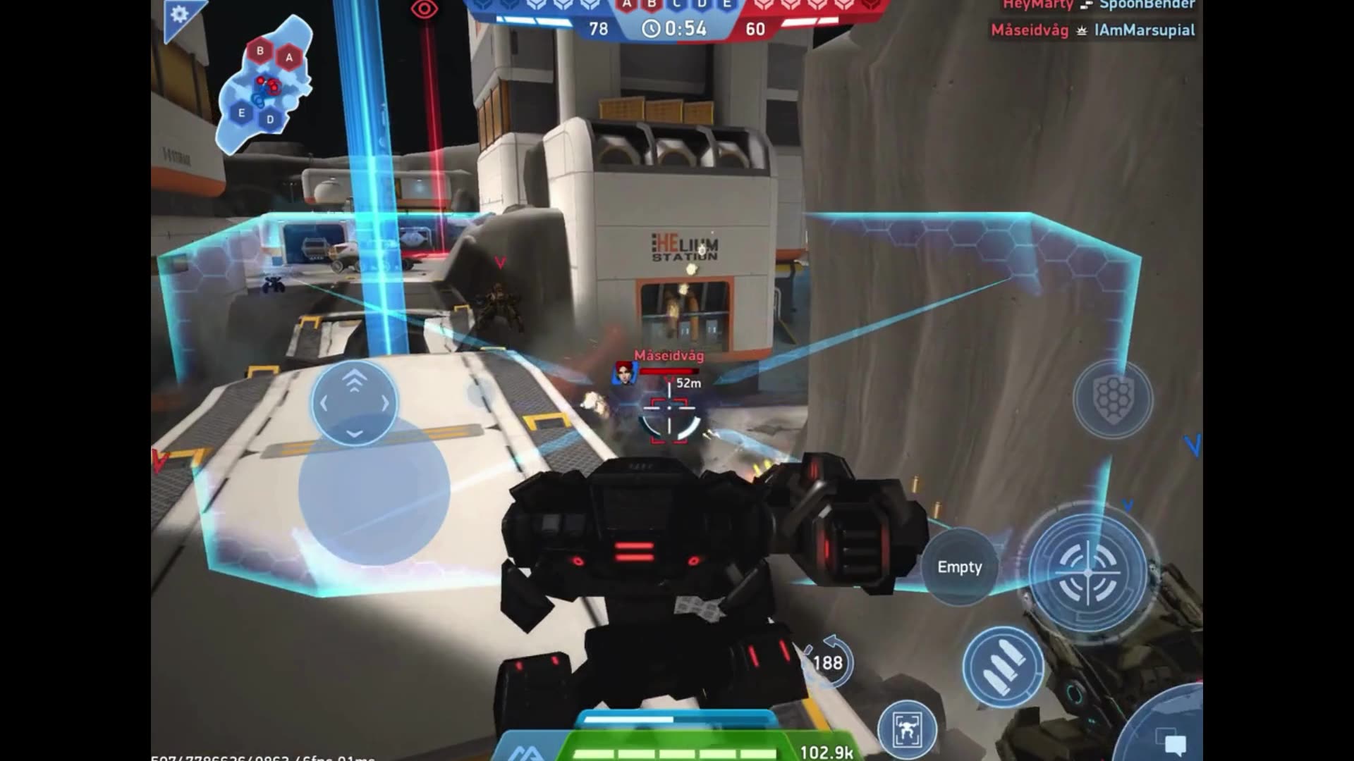 Epic Robot Game Scene | Mech Arena | Ares Minigun 16