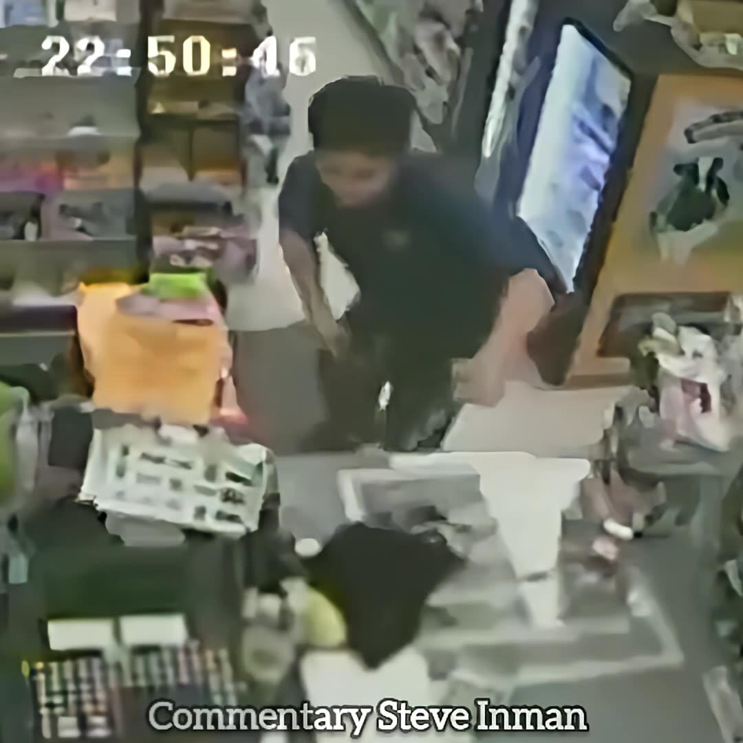 Robber Gets Smacked With A Chair