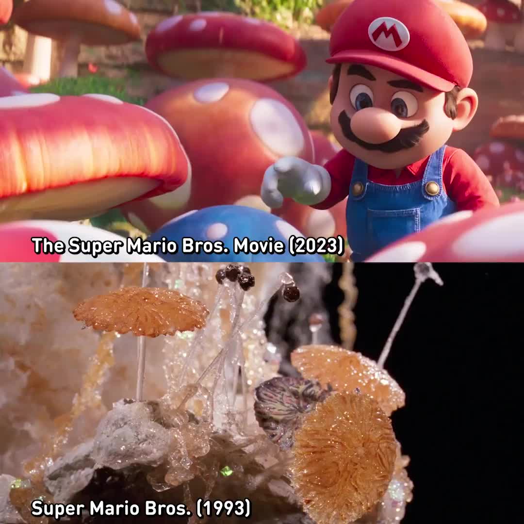 The super Mario Bros Movie 2023 Trailer Vs super Mario Bros 1993