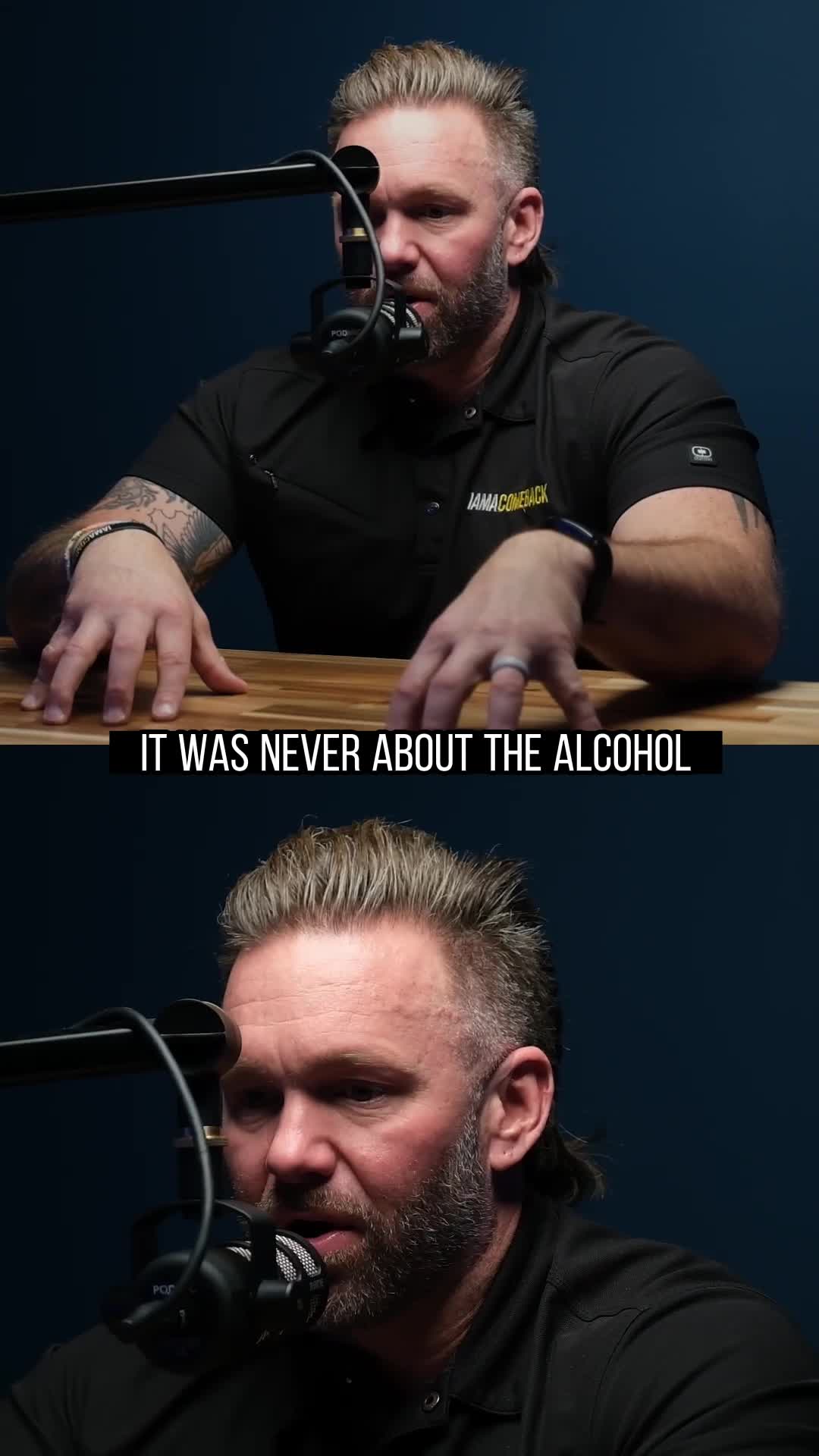 It was never about alcohol