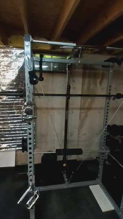 Cable Crossover modification for Squat rack/cage