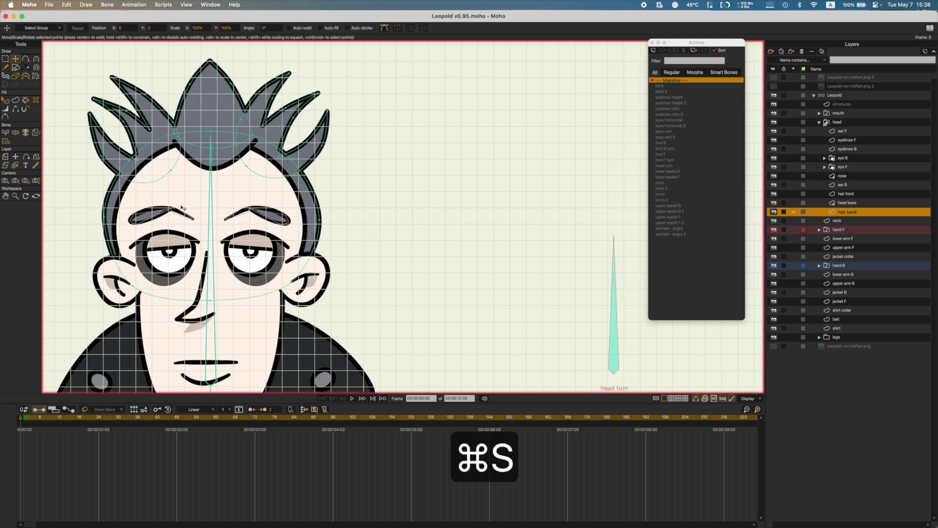 Rigging A Character In Moho Pro From Tracing To Smart Bones To Widgets