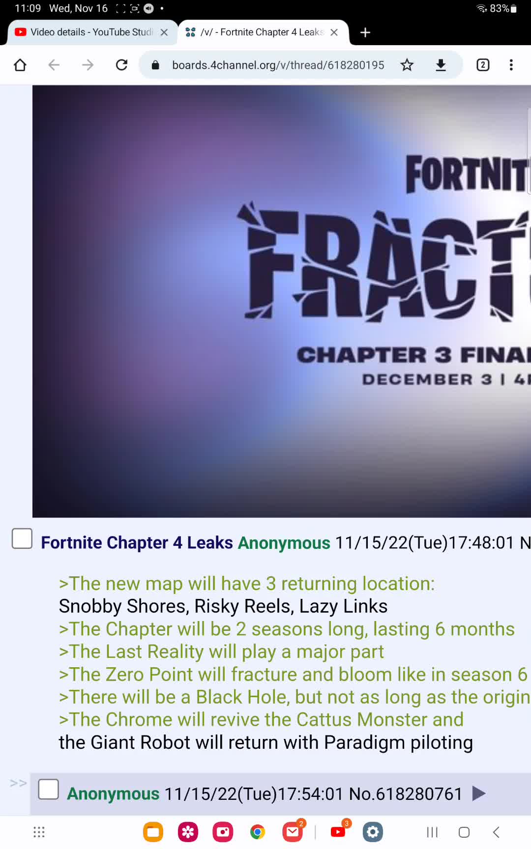 Fortnite chapter 4 leaks