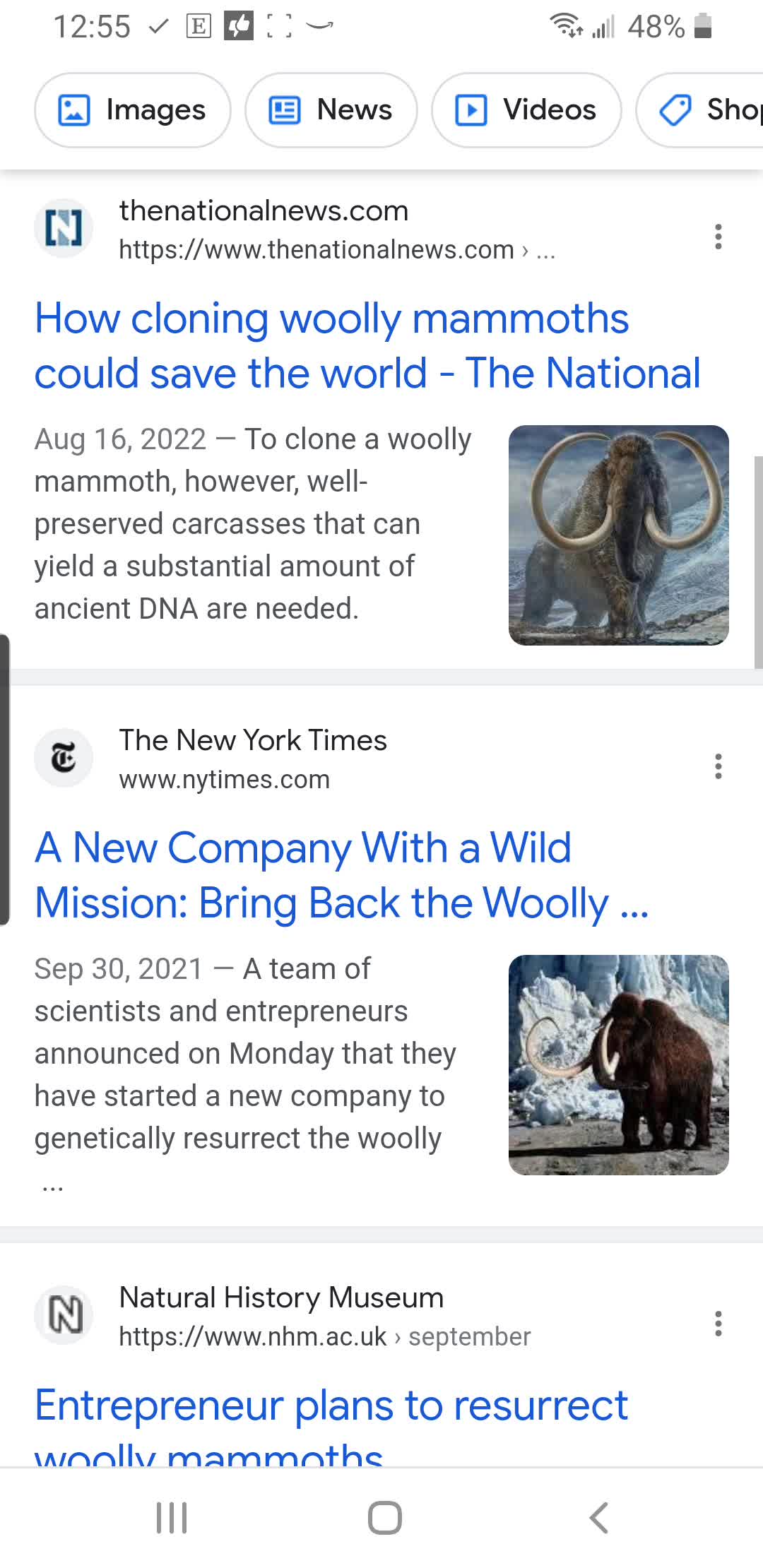 Cloning the wooly mammoth