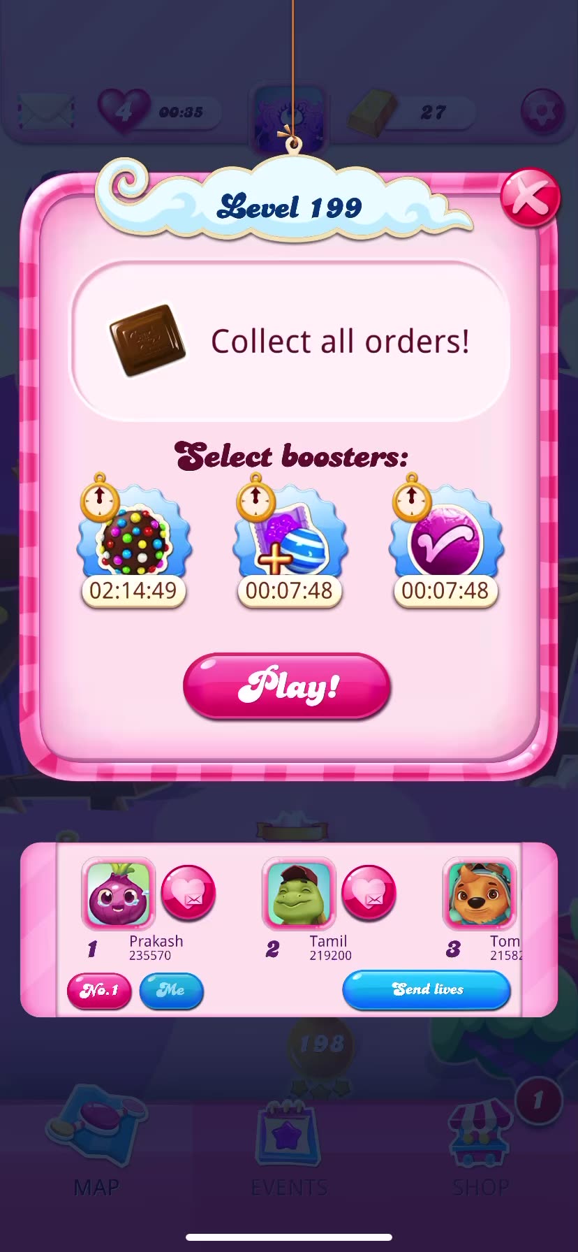 Candy Crush Saga Level 199