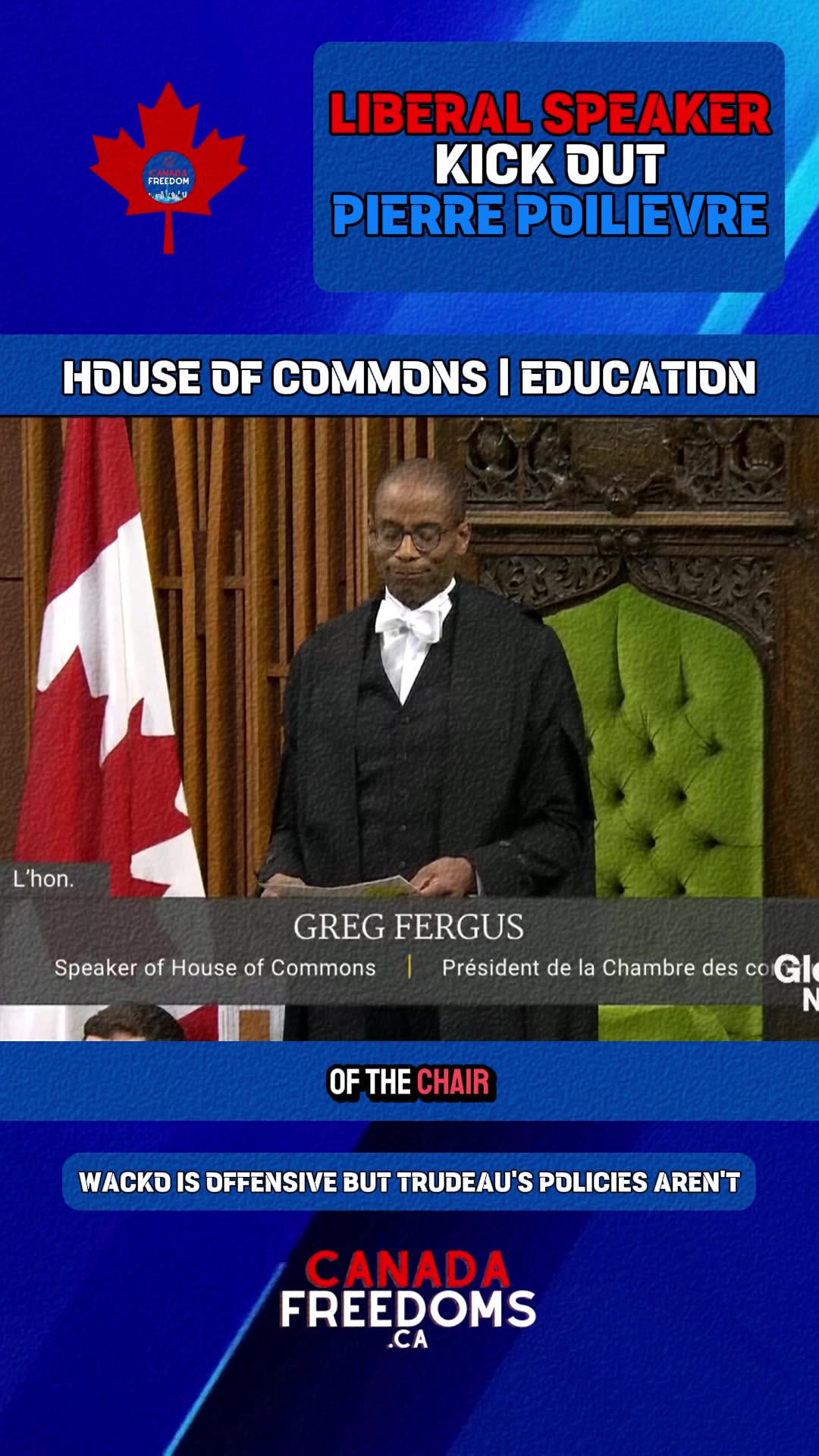 Pierre Poilievre Kicked Out Of House Of Commons By Liberal Speaker