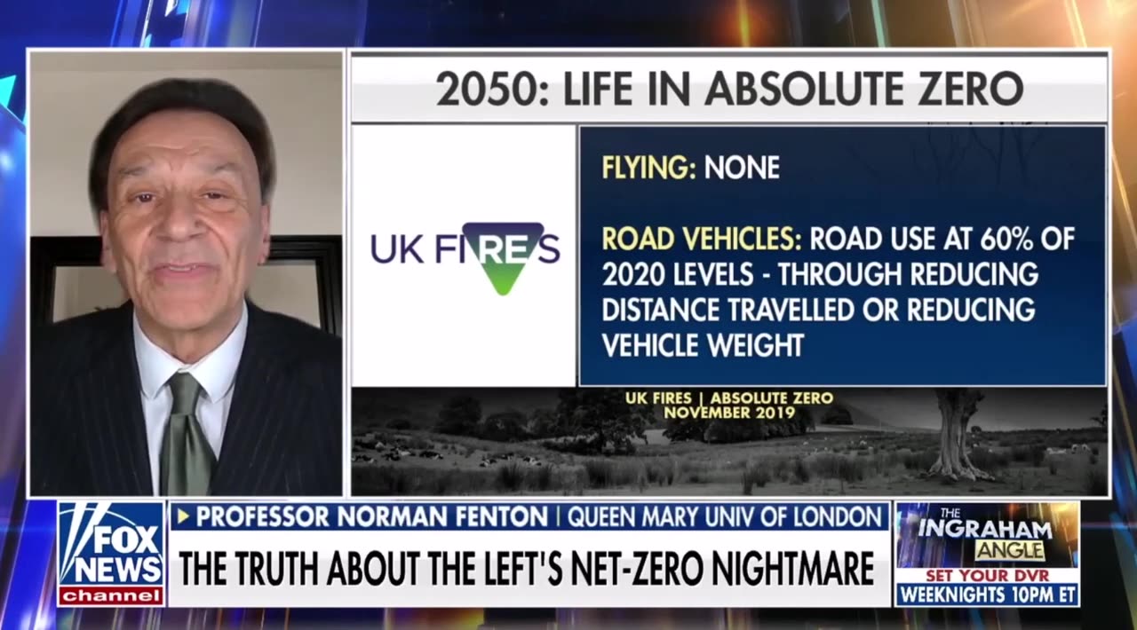 2050 Net Zero target Laura Ingraham interview with Norman Fenton