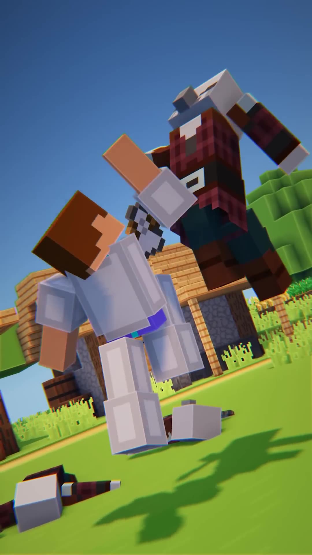 Steve Fights a Raid to SAVE ALEX #shorts