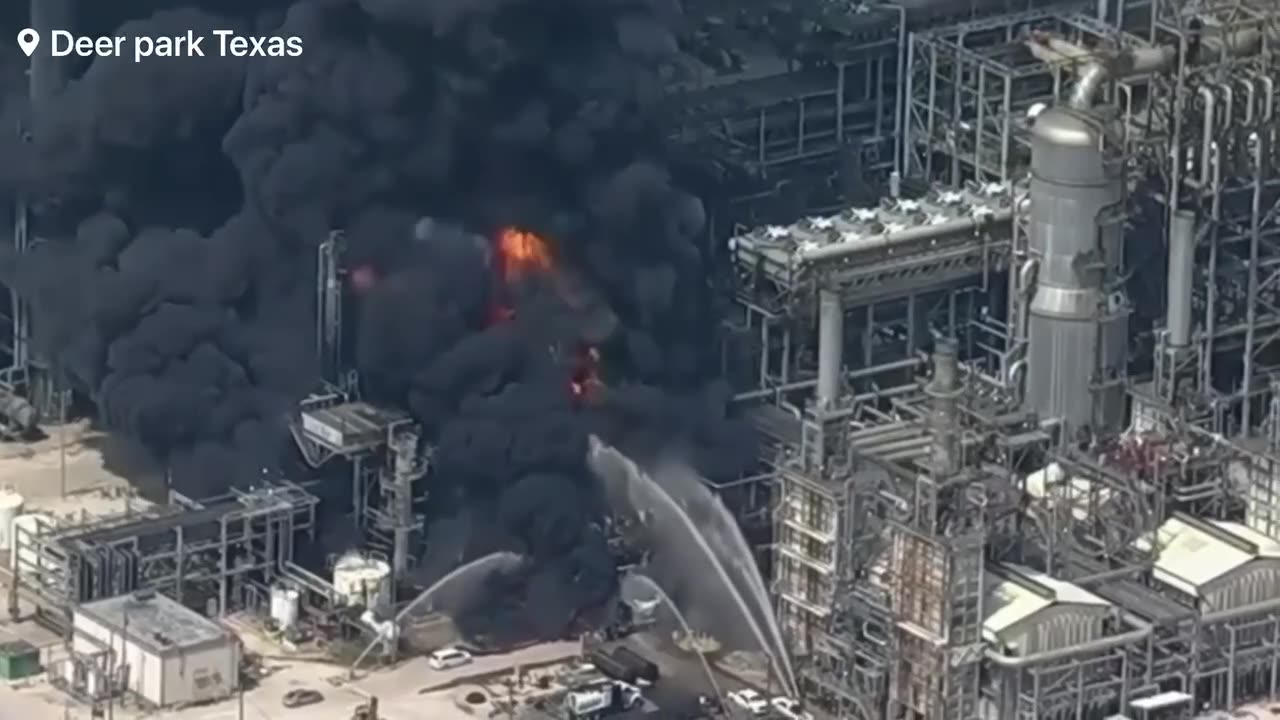 Massive explosion at a oil refinery plant with reports of multiple ...