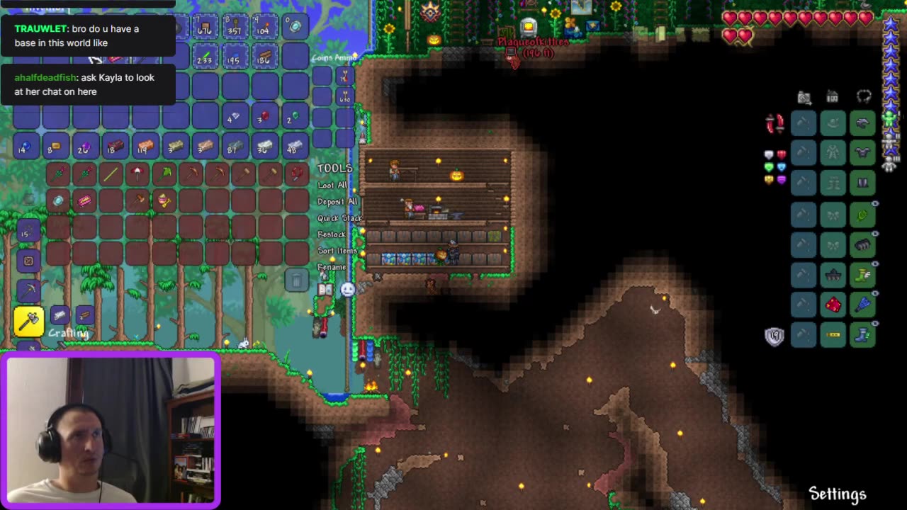 Terraria with Plagueofkitties Part 5