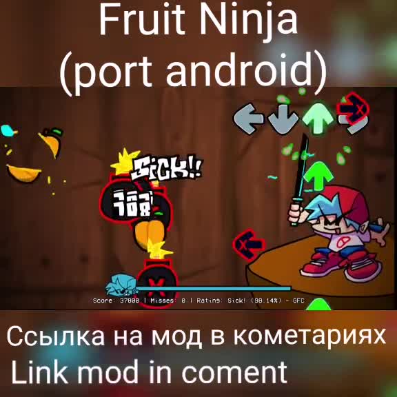 Fruit Ninja (port android) Friday night funkin mod #fnf #fnfmod #fnfedit