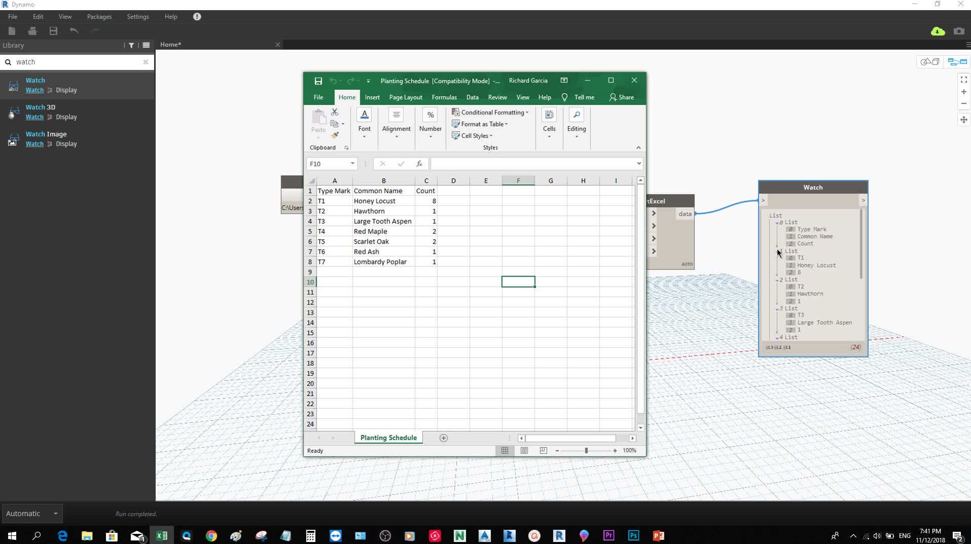 Dynamo For Revitimporting Excel To Dynamo