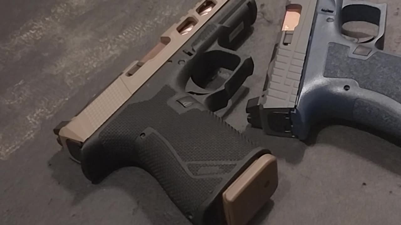 New Grit Grips frame for Psa dagger slides. (Glock 19 clones)