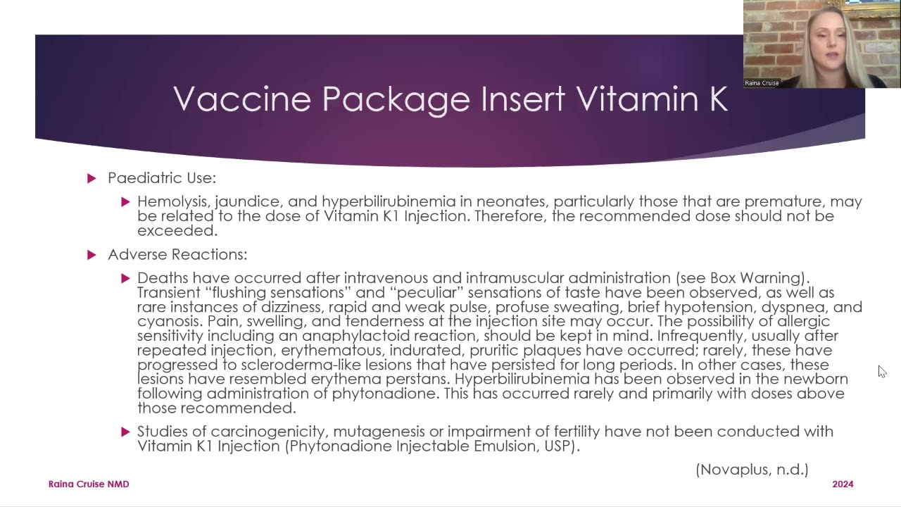 Raina Cruise - Vitamin K Shot