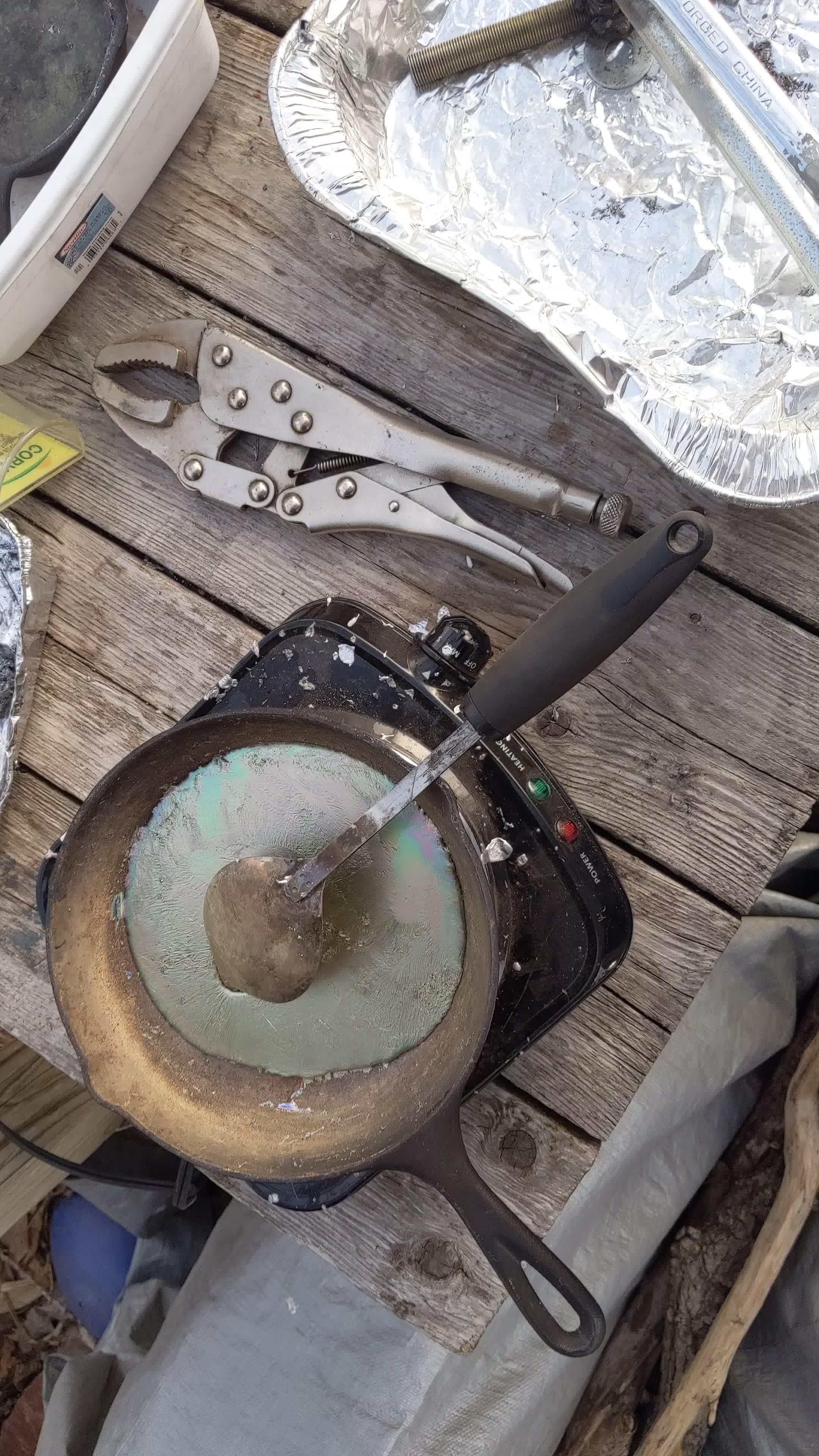 Homemade 12 gauge socket slug mold