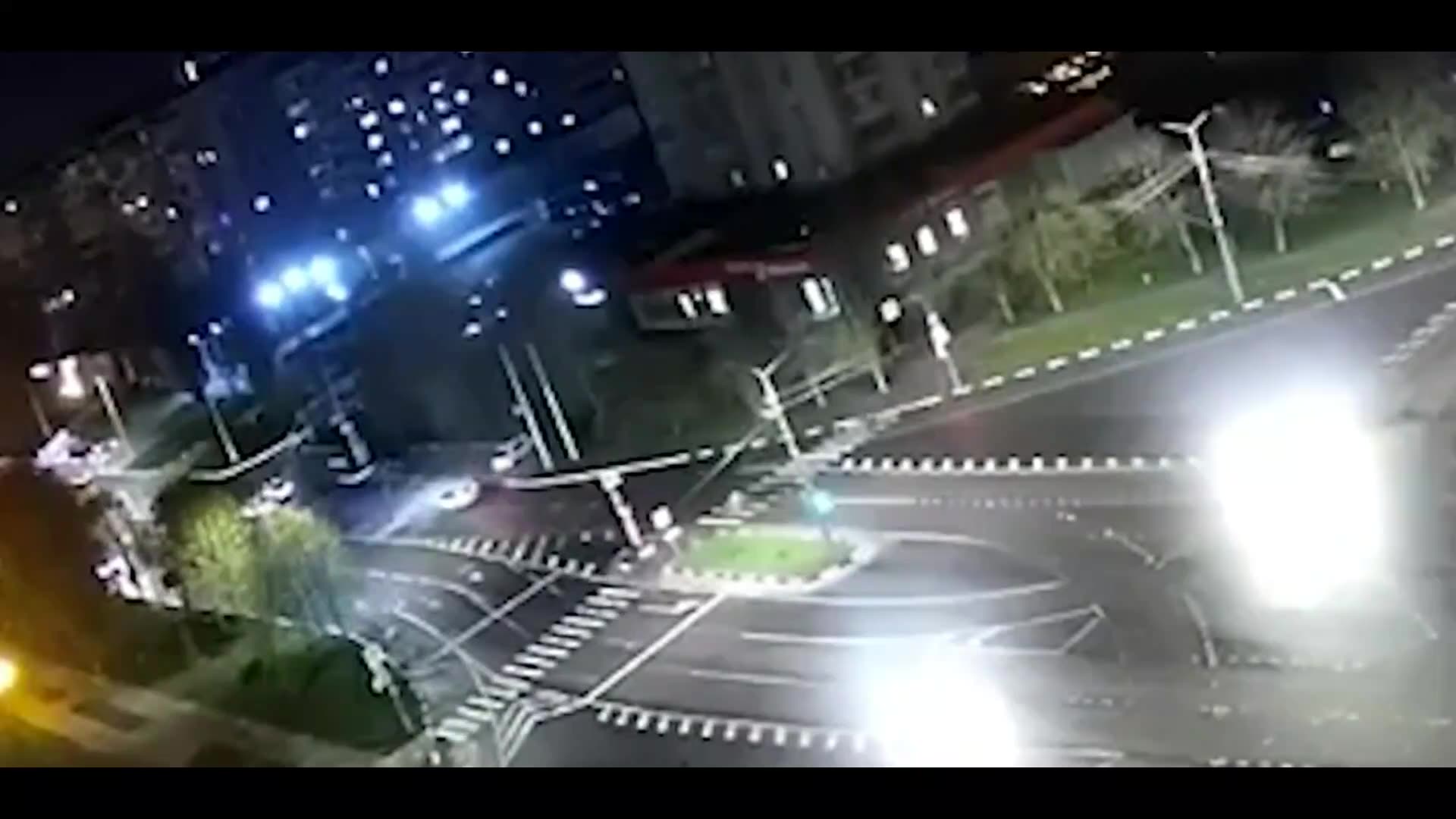 The moment of the fall from Su-34 munitions in Belgorod on surveillance ...