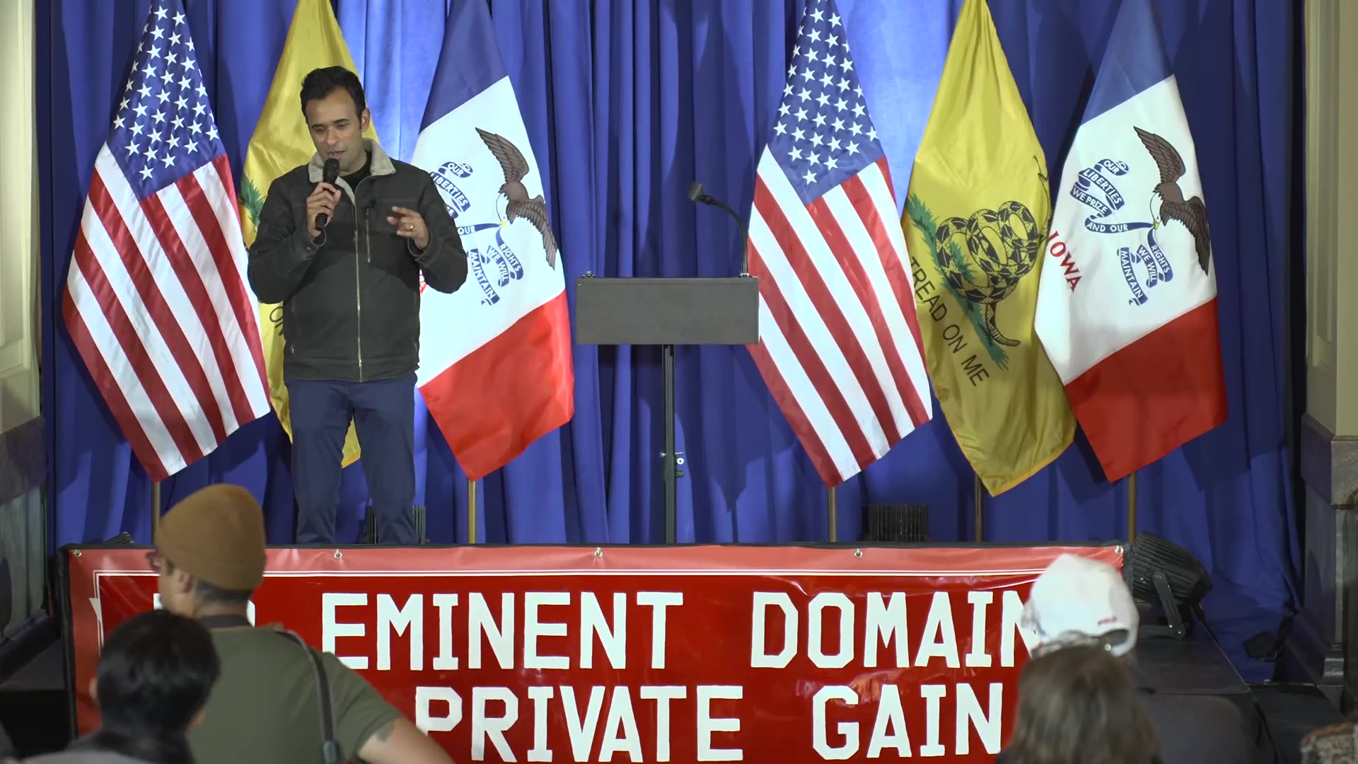 Live from Iowa State Capitol Rotunda | Carbon Pipeline Opposition Rally ...