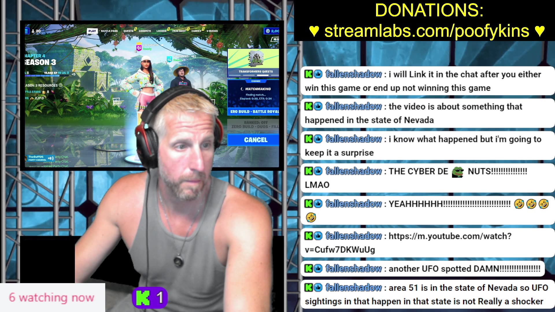 (Live Stream) Behold the Actual Beauty of Fortnite (playing w HI ReS ...