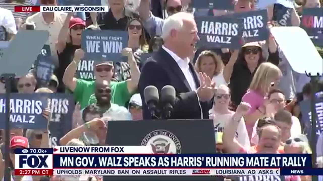 WATCH IN FULL: Harris, Walz speak to crowd at Wisconsin rally | LiveNOW ...