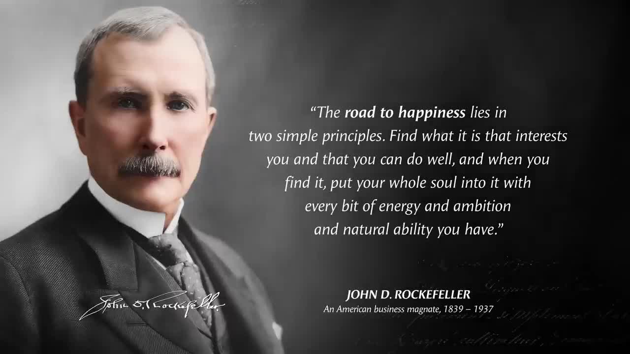 John Rockefeller's Quotes which are better known in youth to not to ...