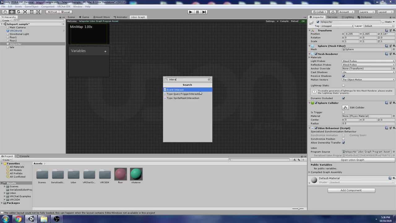 VRChat Udon: Interact and Teleport Tutorial