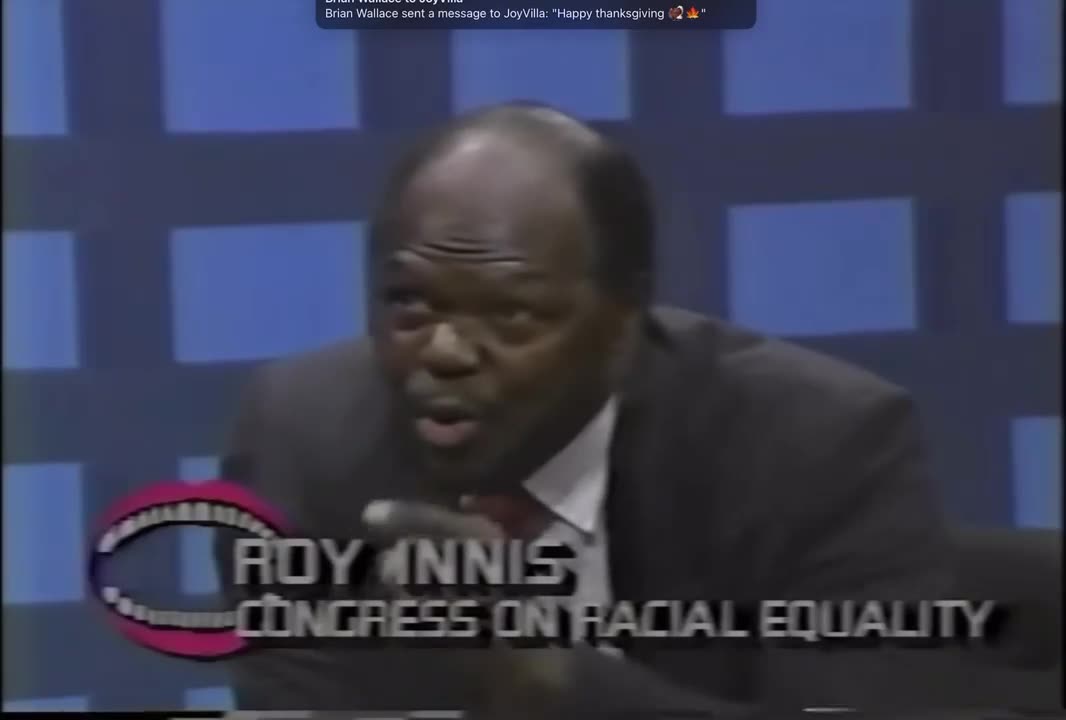 Al Sharpton getting knocked down by Roy Innis