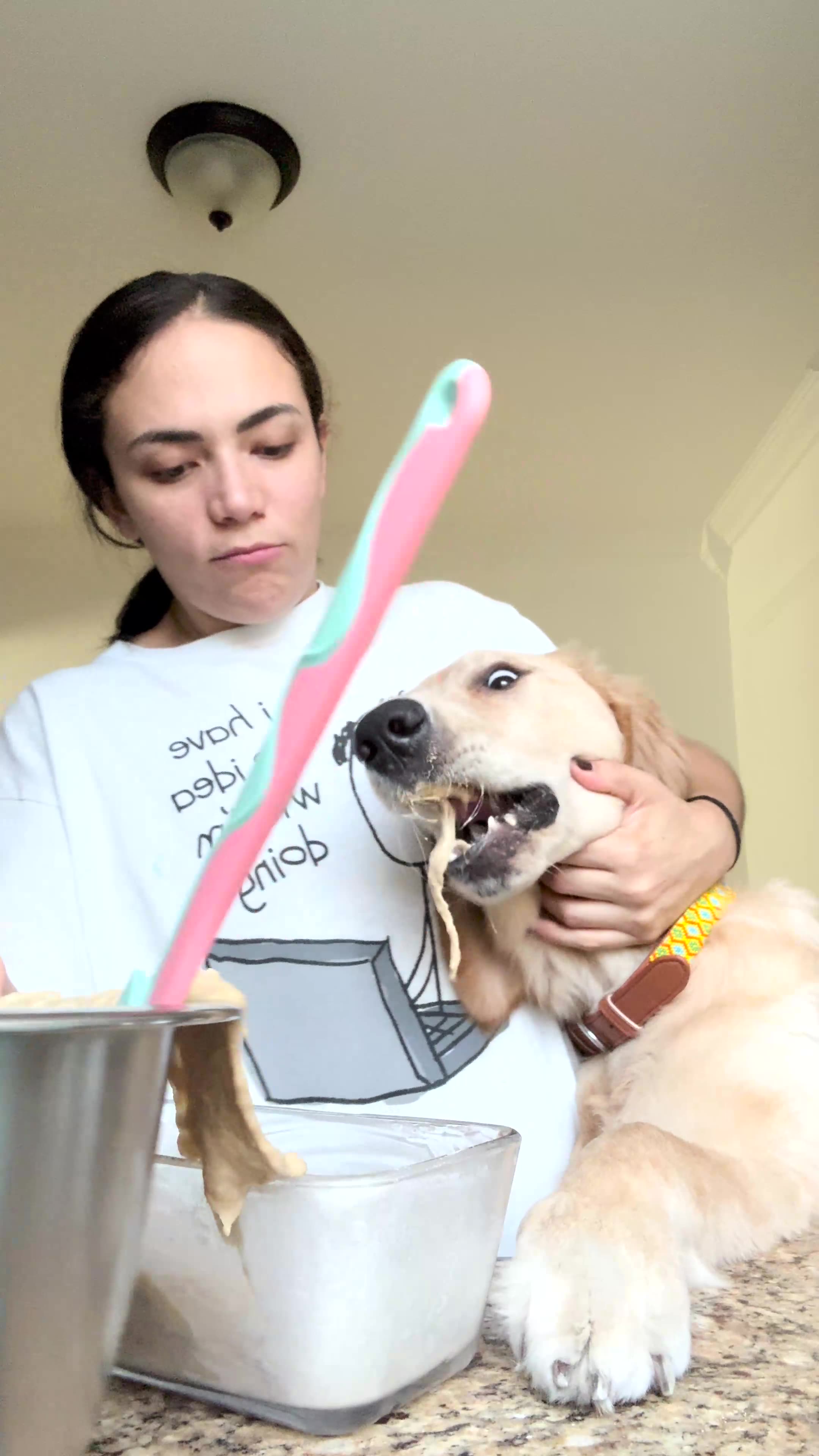 Sunny Dog Take Doughy Bite