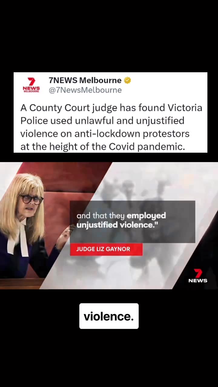 Victoria, Australia: Judge finally saying out loud …that the POLICE ...