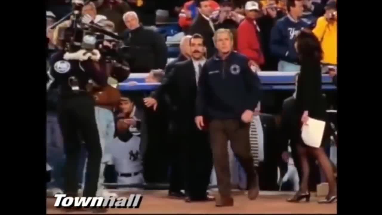 Remembering President Bushs First Pitch At Yankee Stadium After 9 11