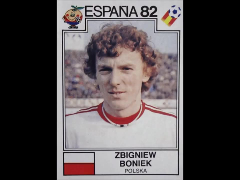 PANINI STICKERS POLAND TEAM WORLD CUP 1982