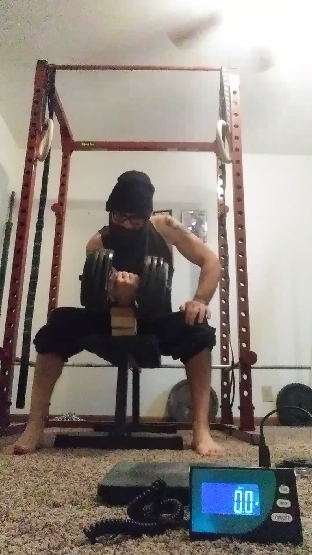 Fat gripz dumbbell wrist curls full ROM