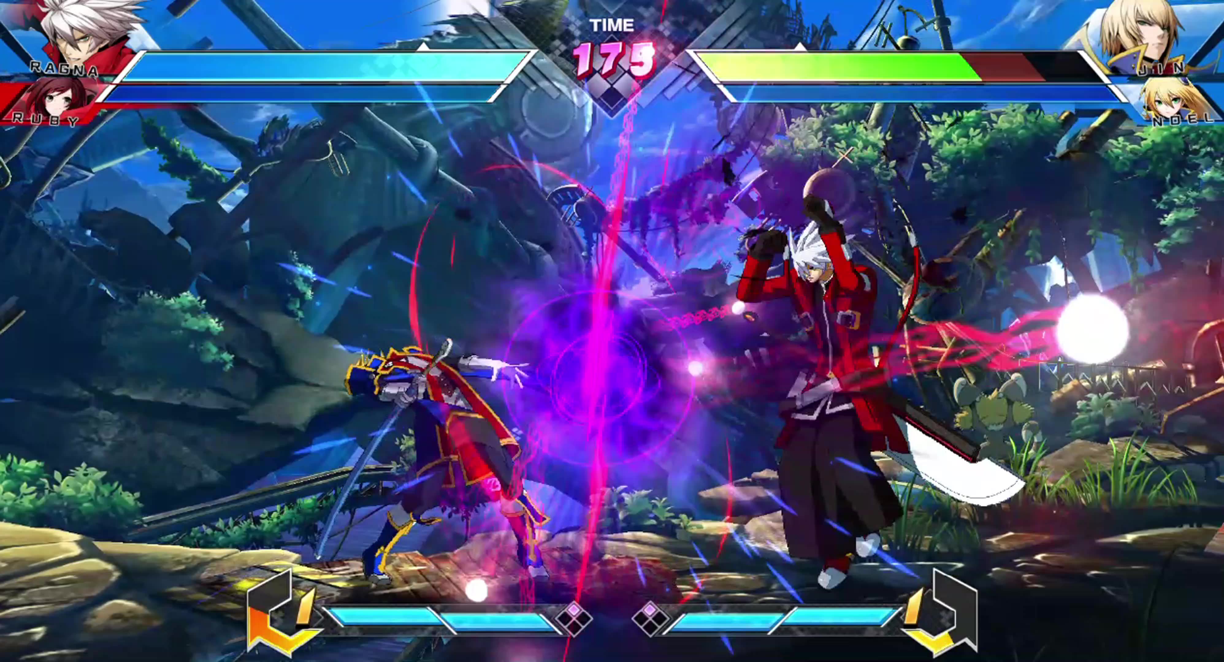 Ragna + Ruby vs Jin + Noel