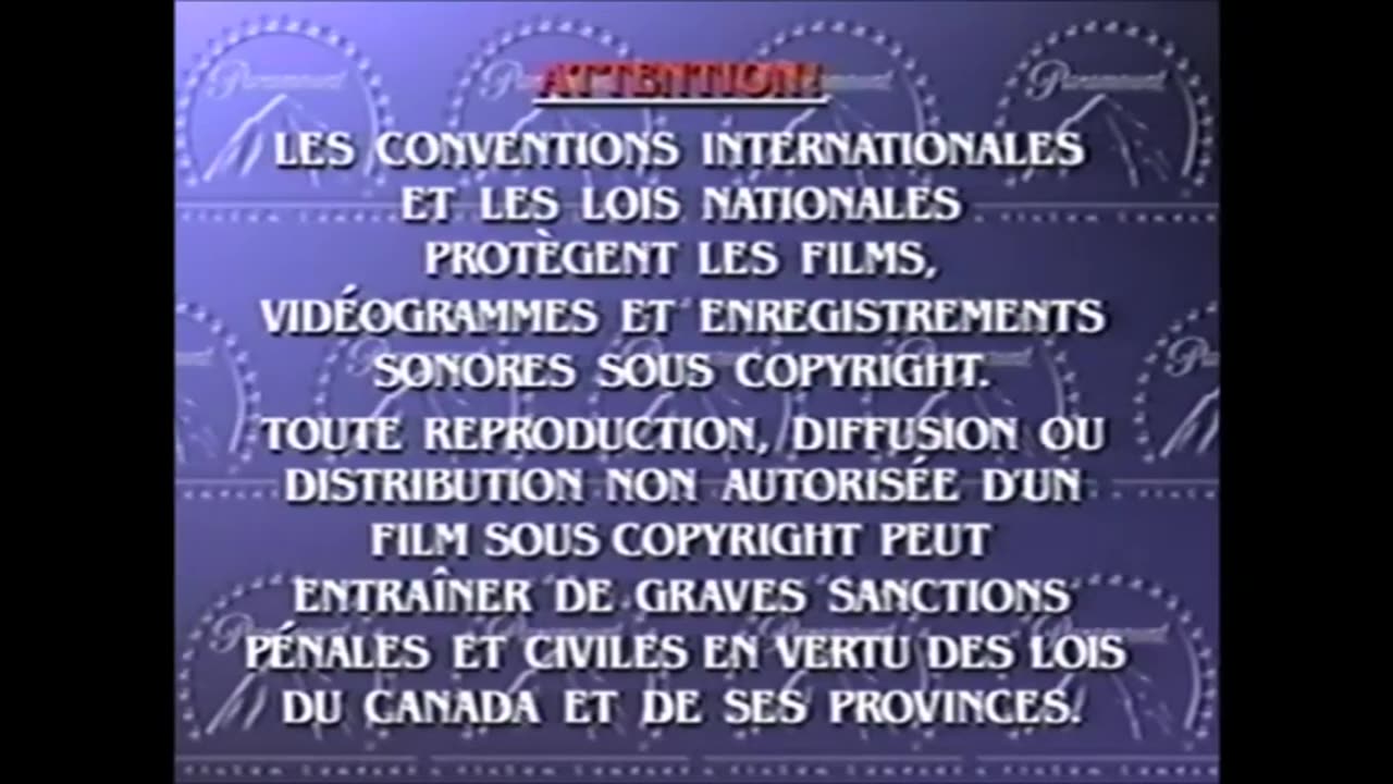VHS Opening #361 Opening to my 2005 Reprint French Canadian VHS of Save ...