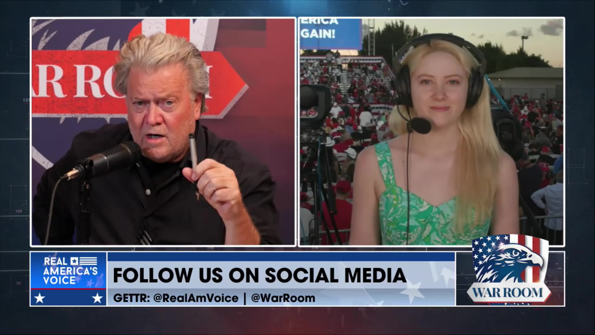 Jayne Zirkle Reporting Live From The Trump Rally In Hialeah, Florida