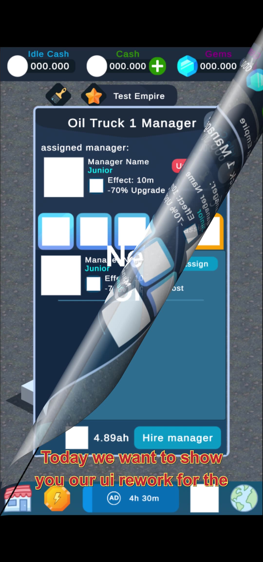 Idle Oil Empire - User Interface Rework #04