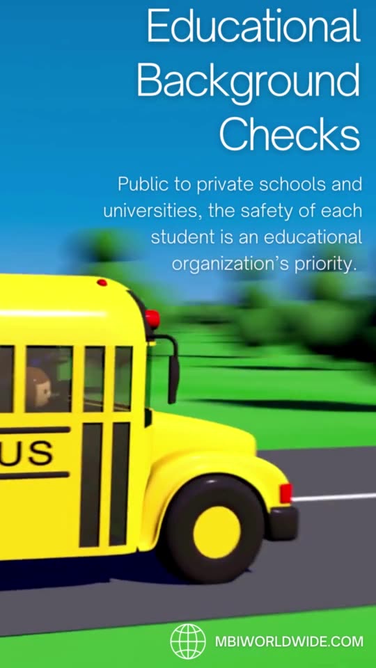 Educational Background Checks are essential in protecting children.