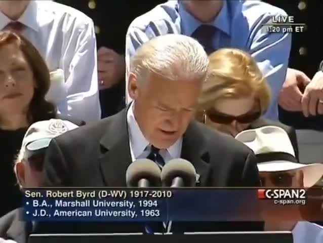 Joe Biden’s eulogy for Ku Klux Klan Exalted Cyclops Robert Byrd