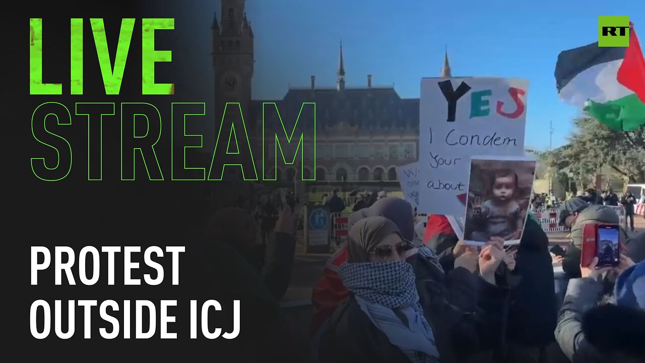 Live outside ICJ in The Hague as decision on emergency measures in ...