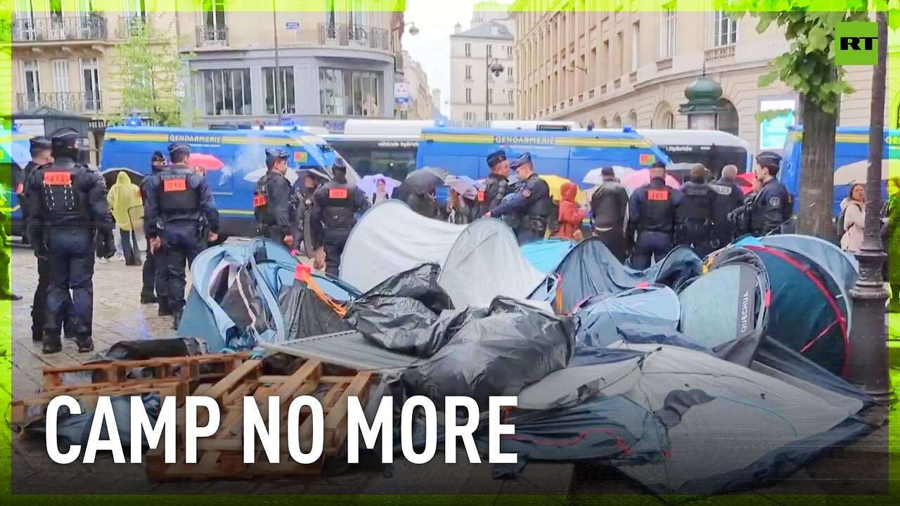 Paris police descend upon pro-Palestine camp