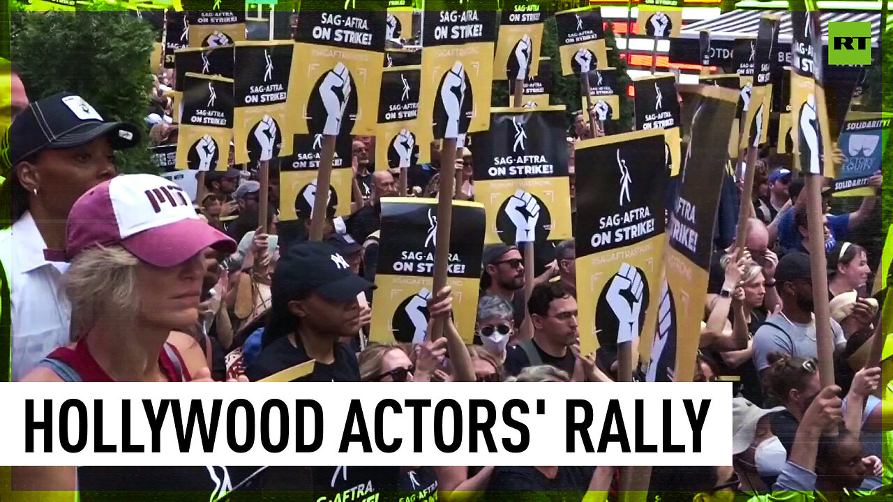 Hollywood actors stage largest & most star-studded protest on Times Square