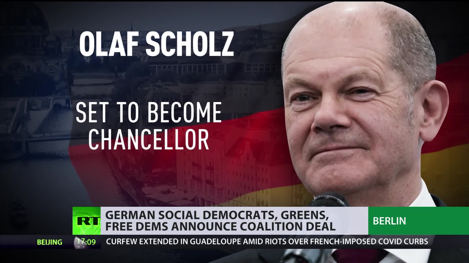 Merkel out, Scholz in | Germany's traffic light coalition announces new ...